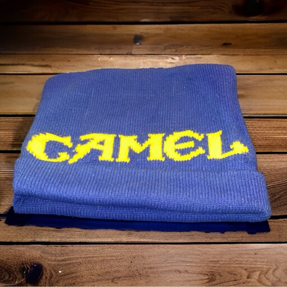 Camel | Accessories | Vintage Camel Cigarettes Beanie Ski Hat Blue ...
